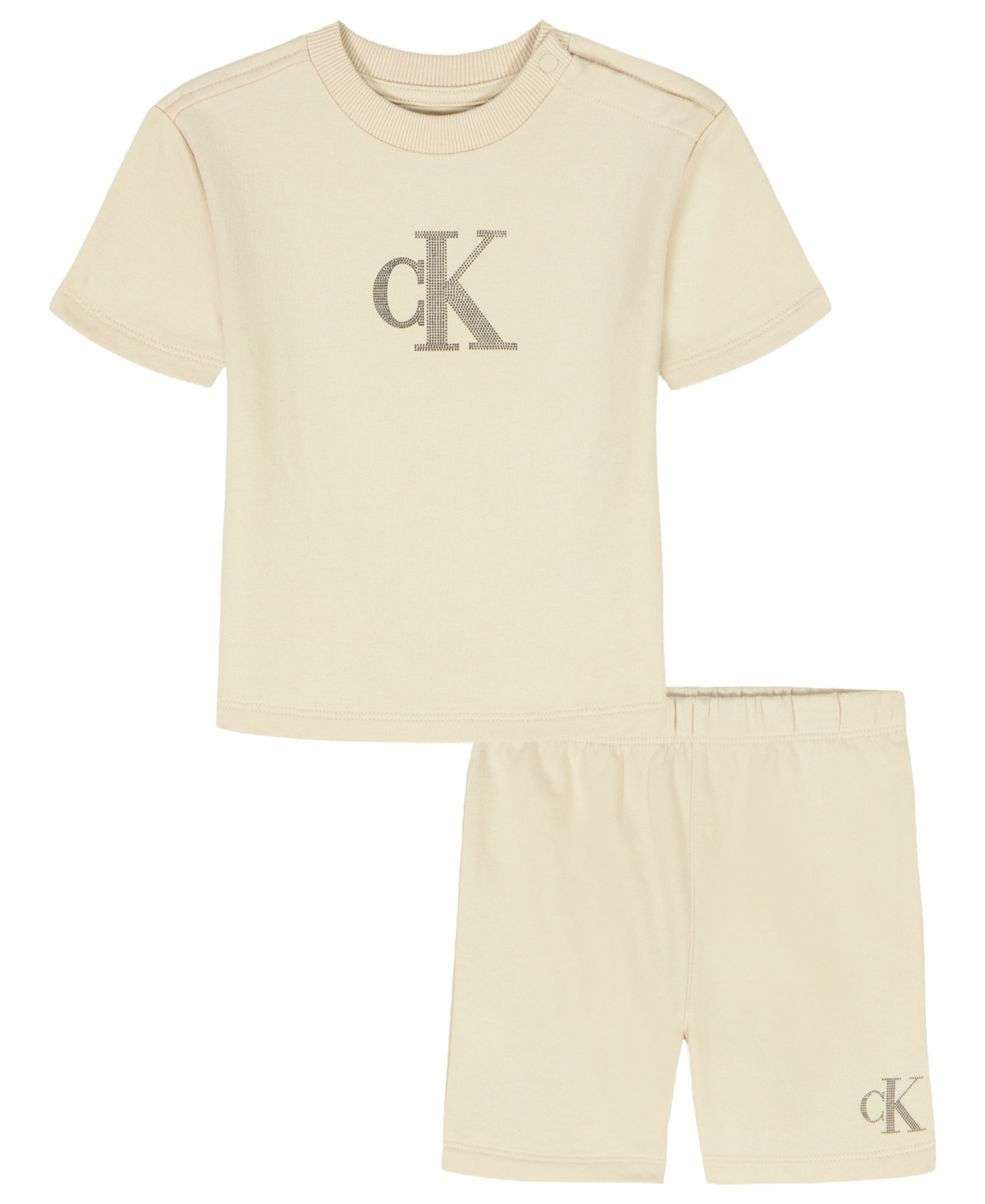 Click here for Calvin Klein Baby Boys French Terry Short-Sleeve L... prices