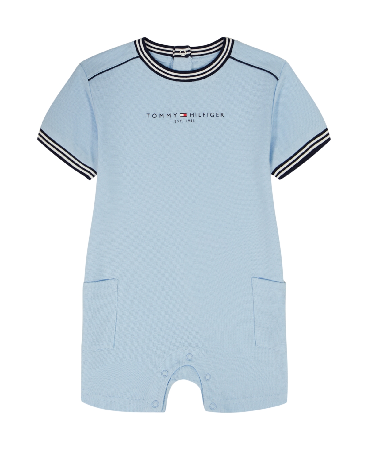 Click here for Tommy Hilfiger Baby Boys Pique Knit Shorts Romper... prices