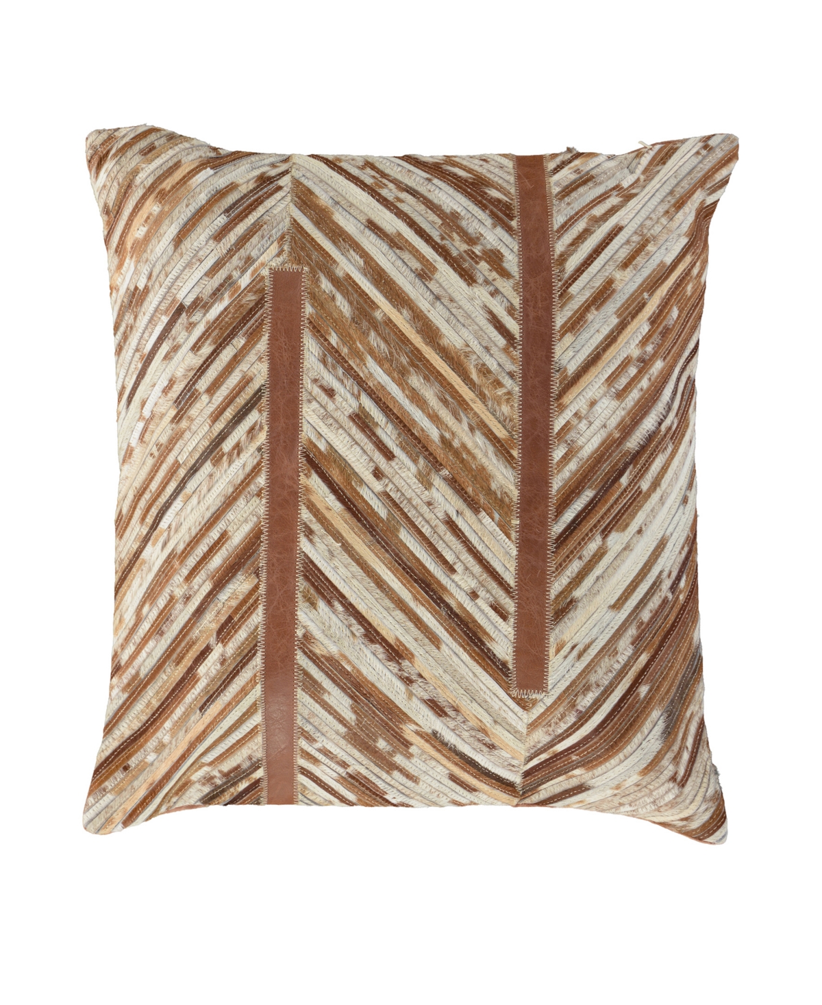 Click here for Rizzy Home Sandra Leather Cotton Decorative Pillow... prices