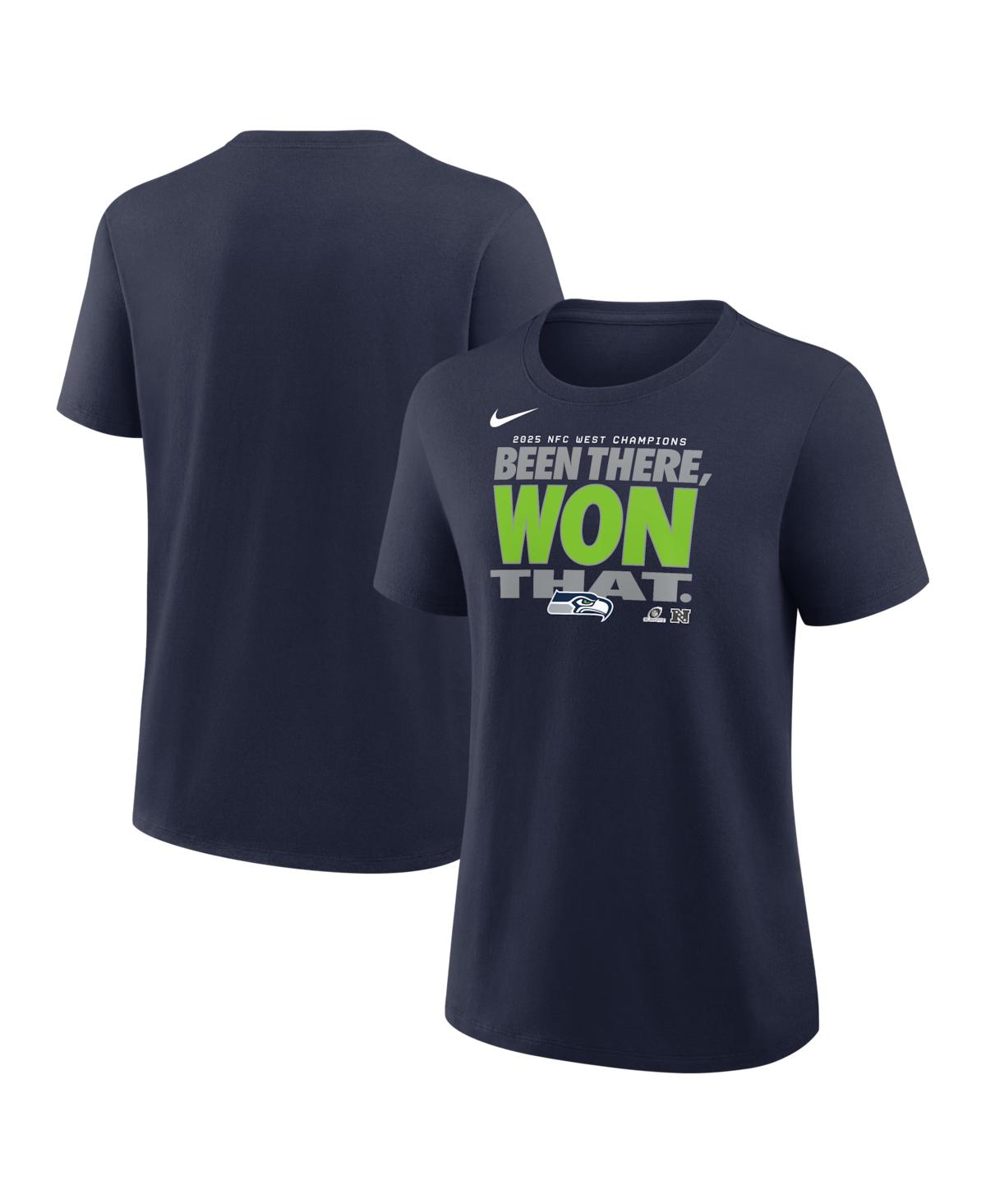 Click here for Nike Womens Navy Seattle Seahawks 2025 Nfc West Di... prices