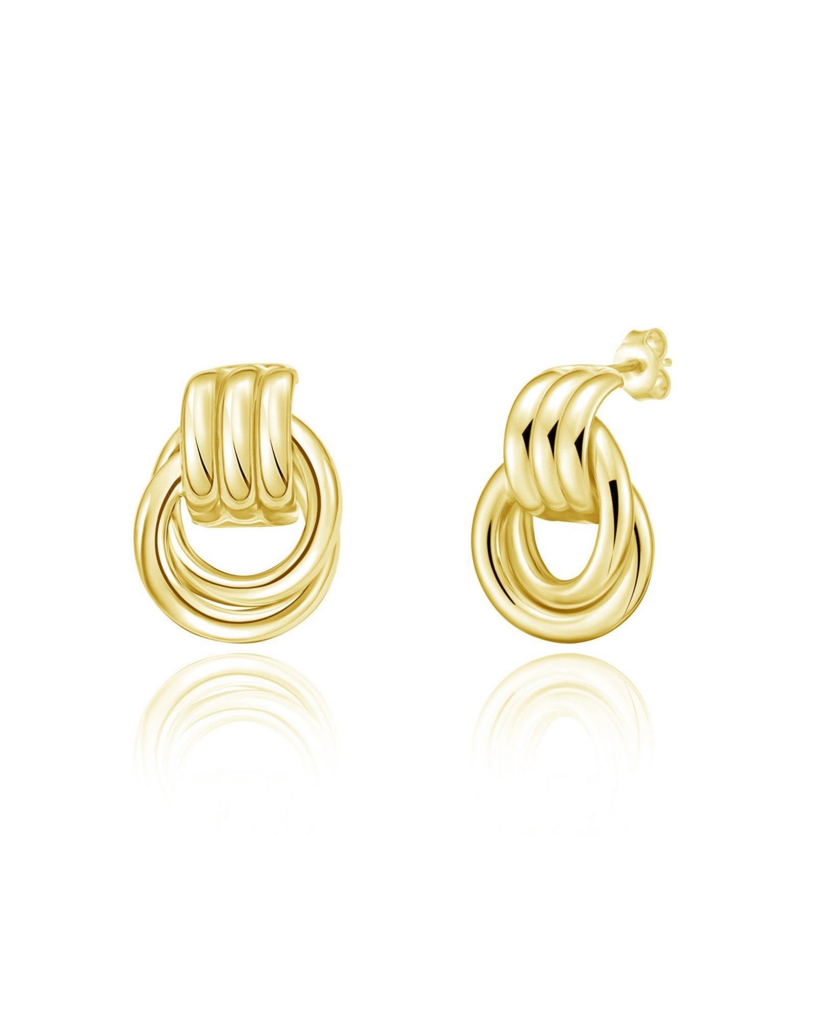 Click here for The Lovery Gold Doorknocker Stud Earring 14K Gold-... prices