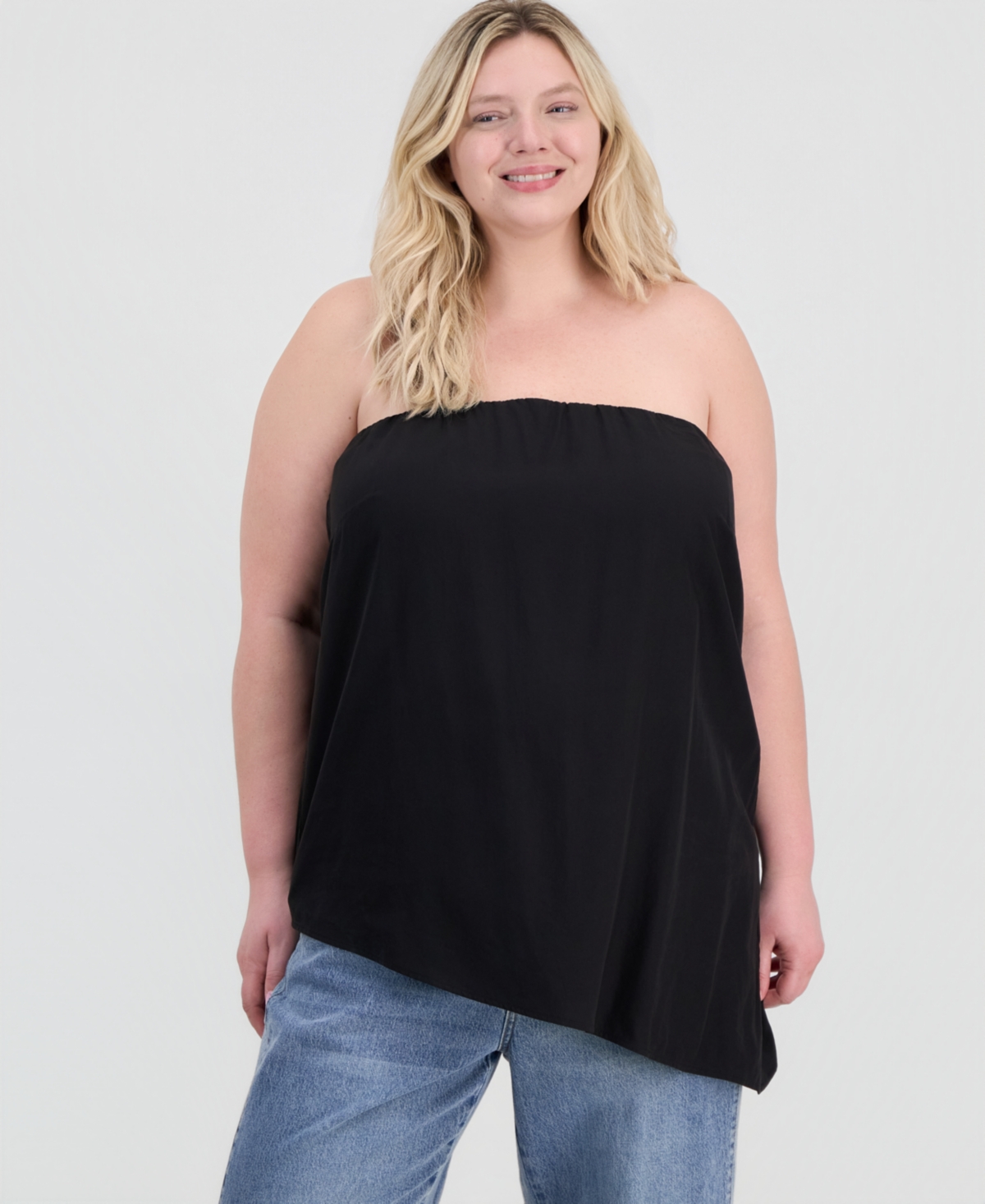 Click here for And Now This Trendy Plus Size Asymmetrical-Hem Str... prices