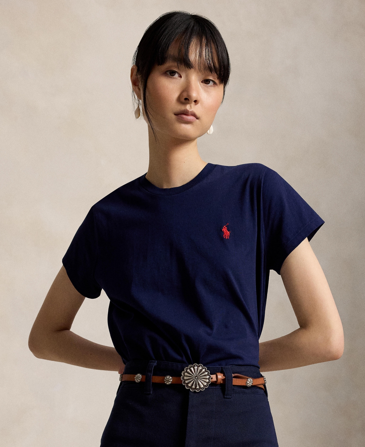 Click here for Polo Ralph Lauren Womens Crewneck T-Shirt - Criuse... prices