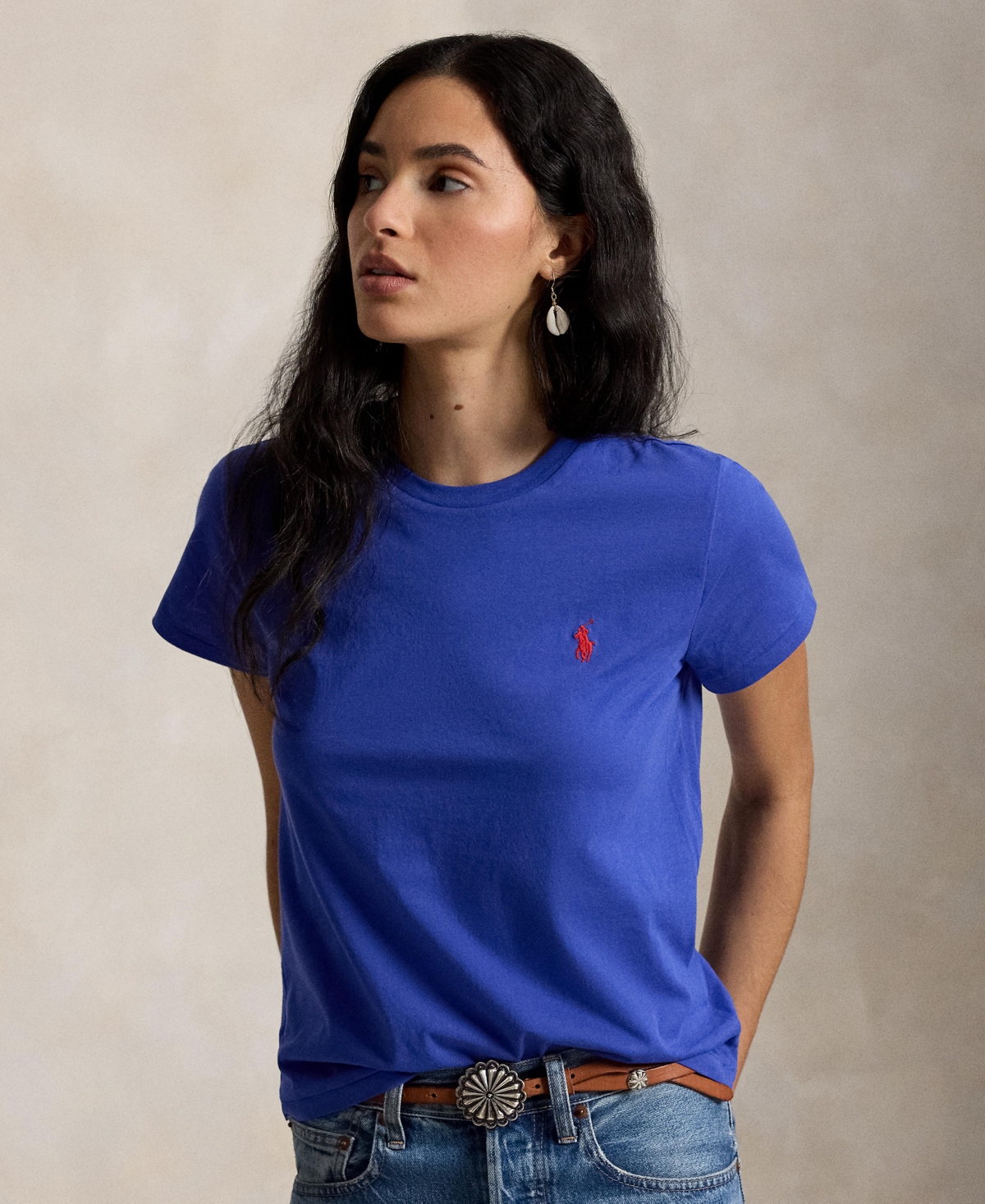 Click here for Polo Ralph Lauren Womens Crewneck T-Shirt - Gala B... prices