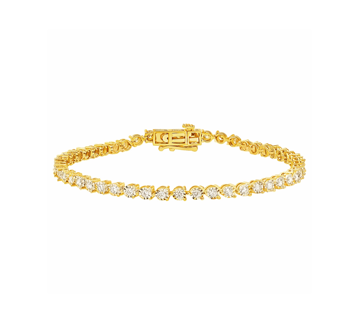 Click here for Macys Diamond (1 ct. t.w.) Bracelet in 14k Yellow... prices