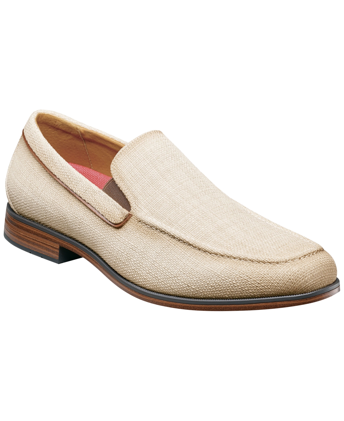 Click here for Stacy Adams Mens Moc-Toe Slip-on Shoes - Beige prices