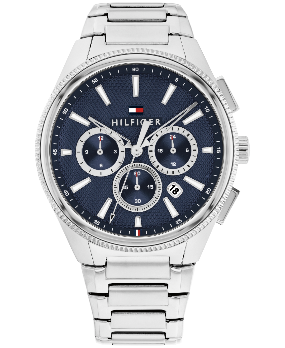 Click here for Tommy Hilfiger Mens Multifunction Silver Tone Stai... prices