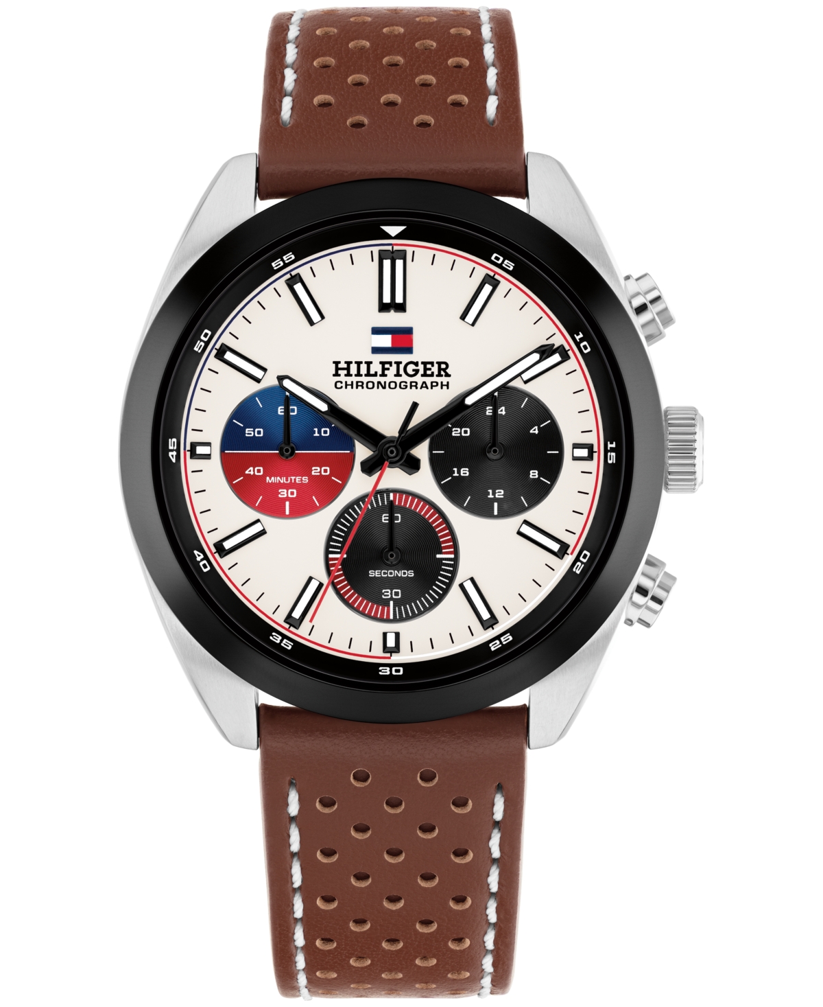 Click here for Tommy Hilfiger Mens Chronograph Brown Leather Stra... prices