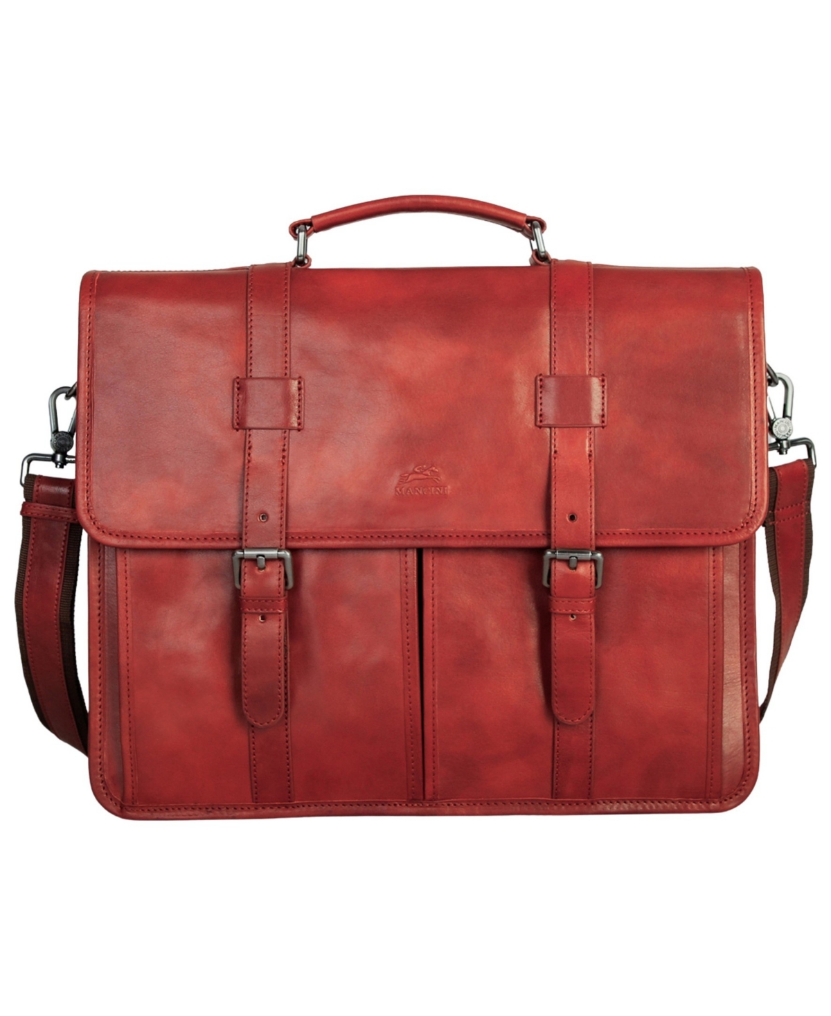 Click here for Mancini Mens Laptop Briefcase - Camel prices
