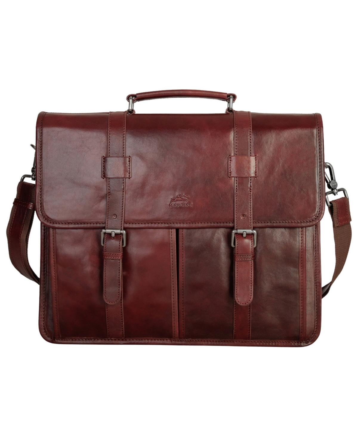 Click here for Mancini Mens Laptop Briefcase - Brown prices