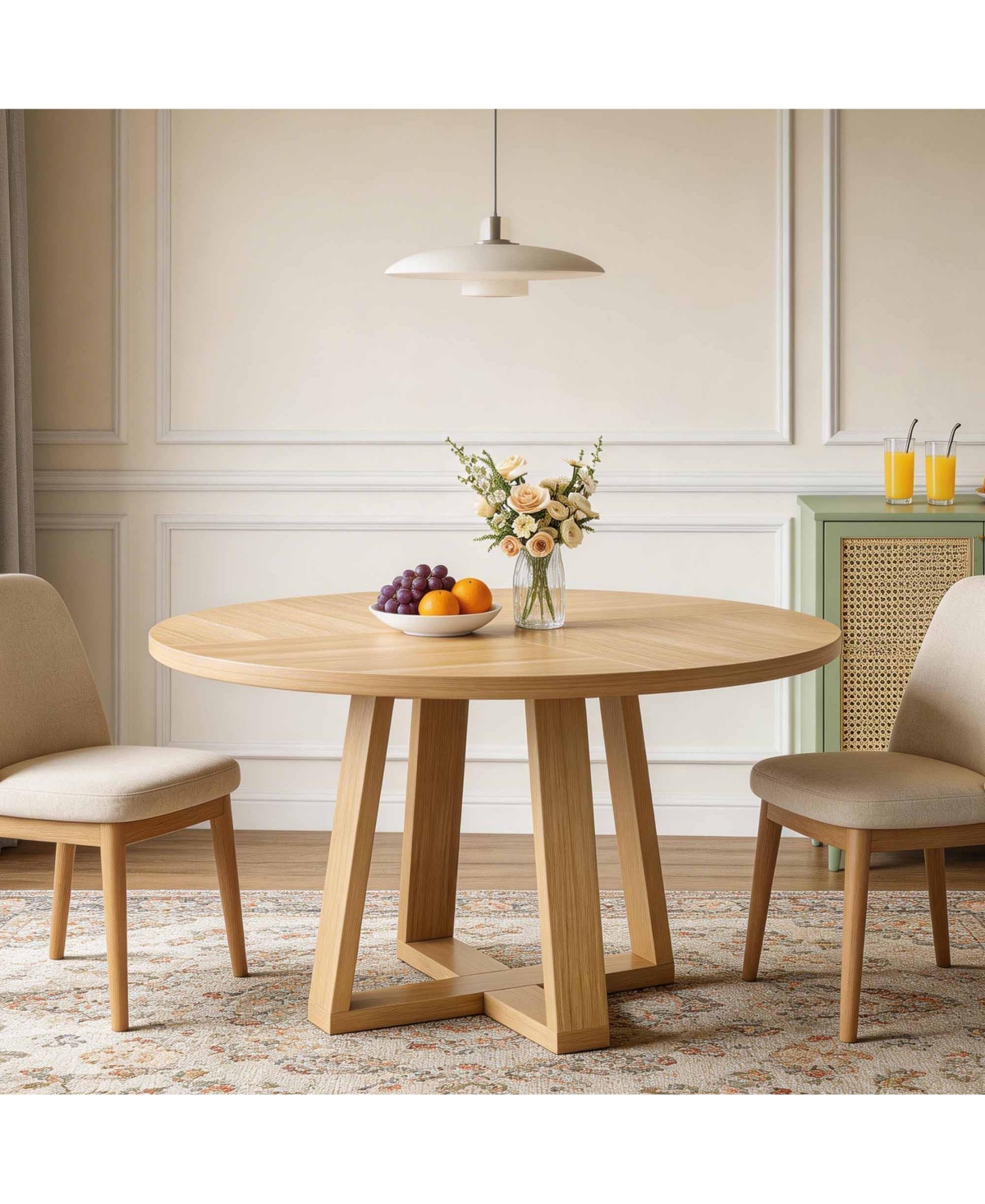 Click here for gaomon Round Dining Table for 4-6 People  47 Inche... prices