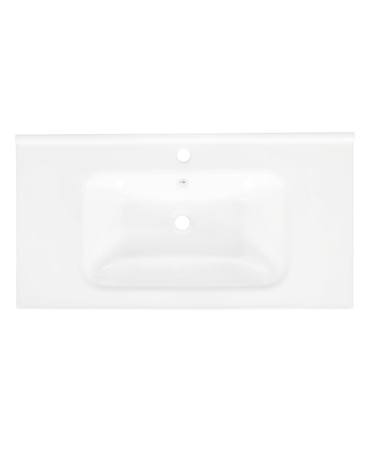Click here for Sillysis 35.6" Rectangular Ceramic Bathroom S... prices