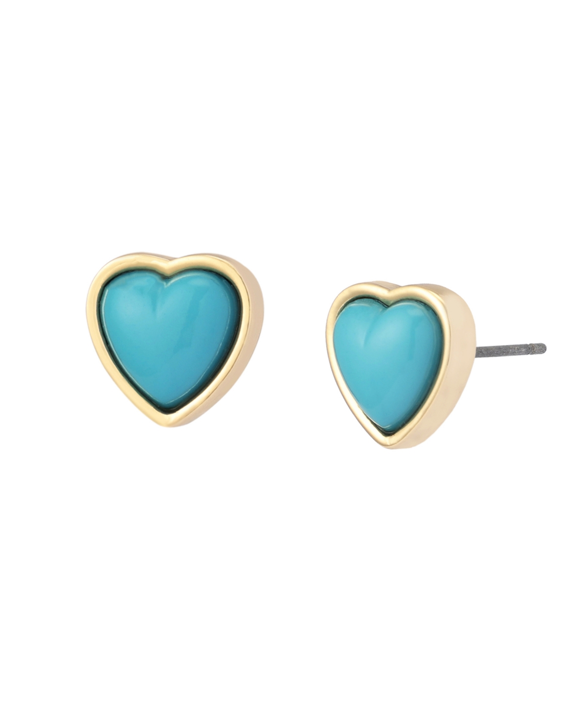 Click here for Betsey Johnson Turquoise Cowabunga Heart Stud Earr... prices