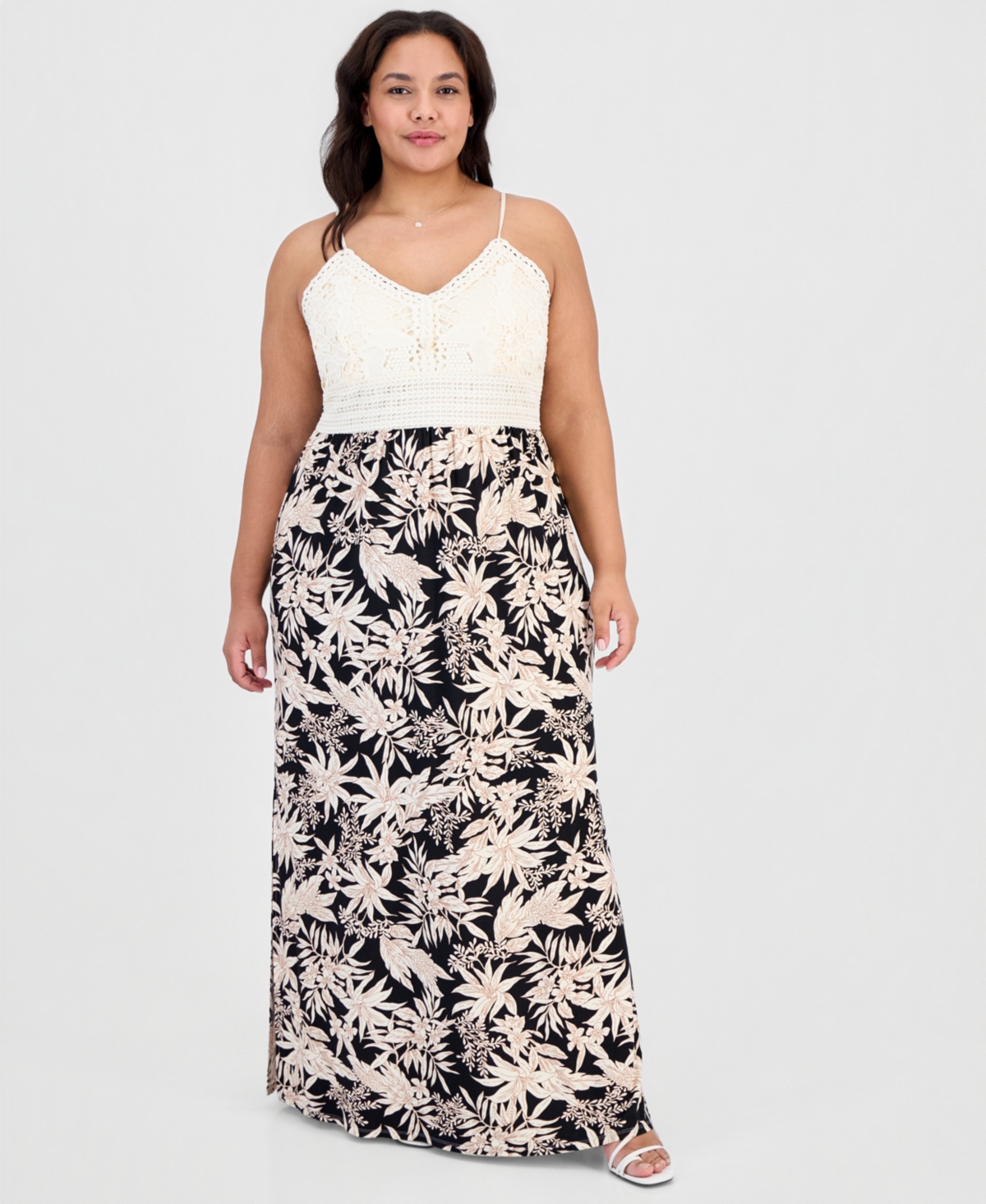 Click here for Planet Heart Trendy Plus Lace-Bodice Printed-Skirt... prices