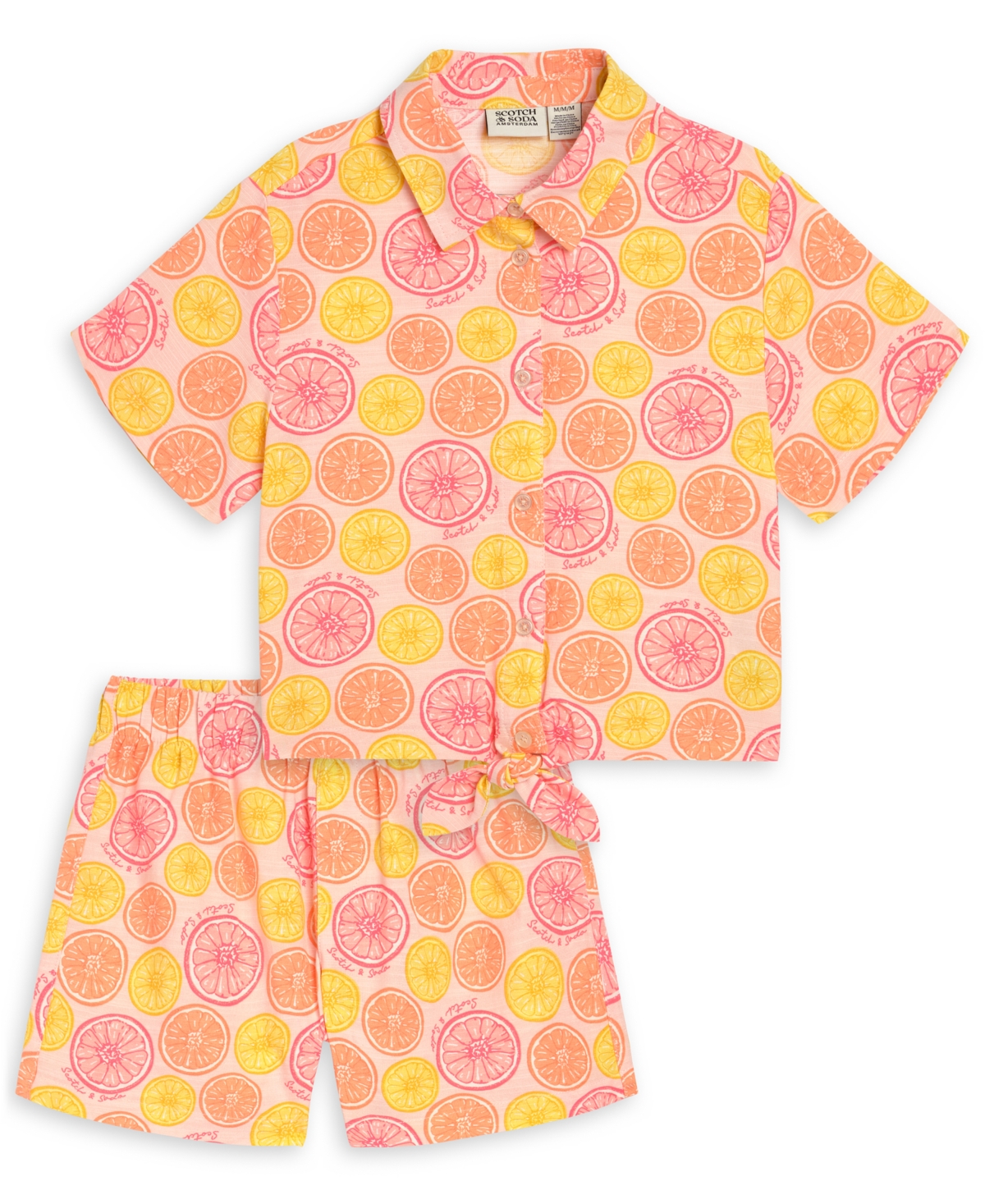 Click here for Scotch & Soda Girls 7-16 Citrus Print Shirt and Sh... prices