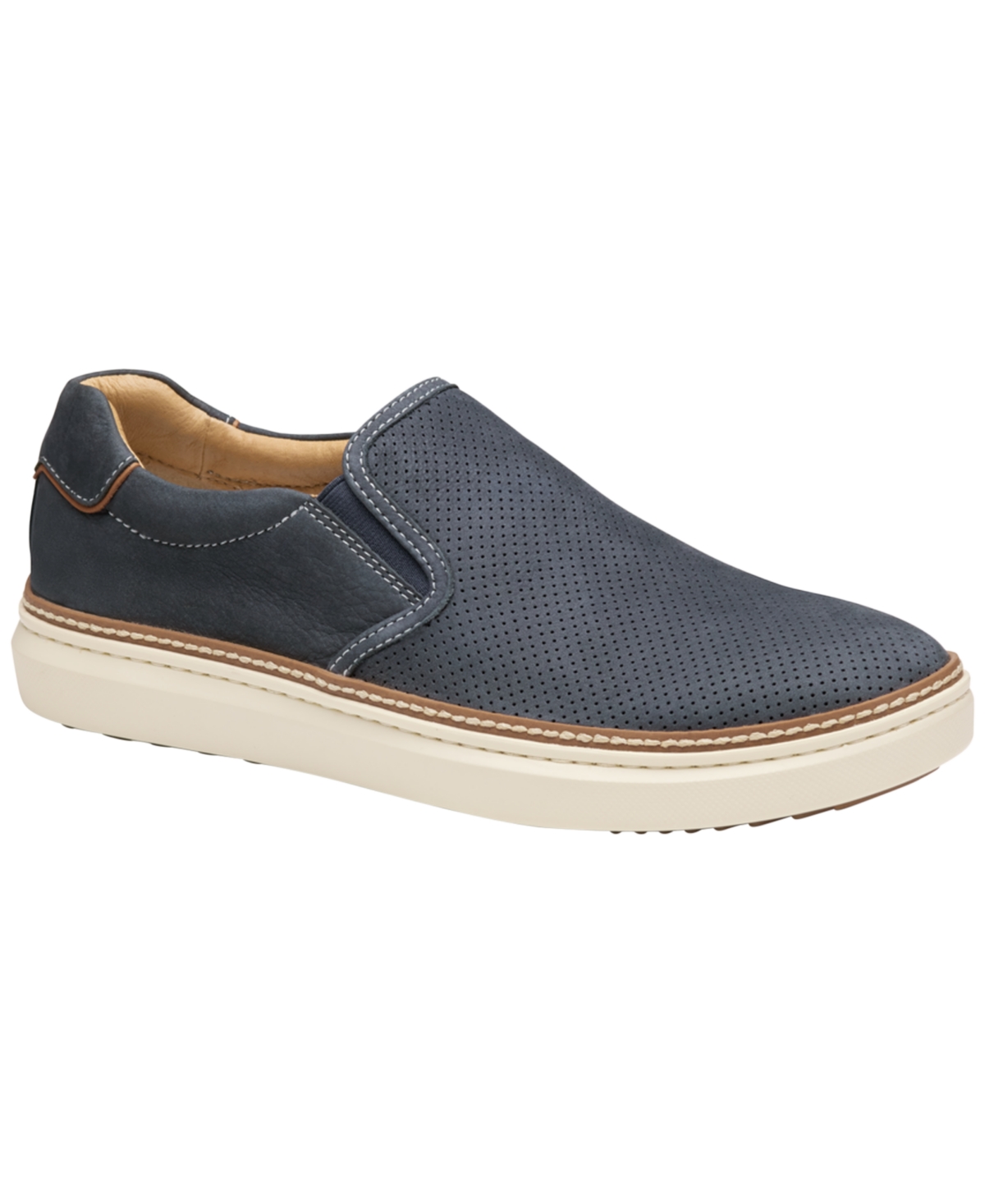 Click here for Johnston & Murphy Mens Casual Slip-On Sneakers - N... prices