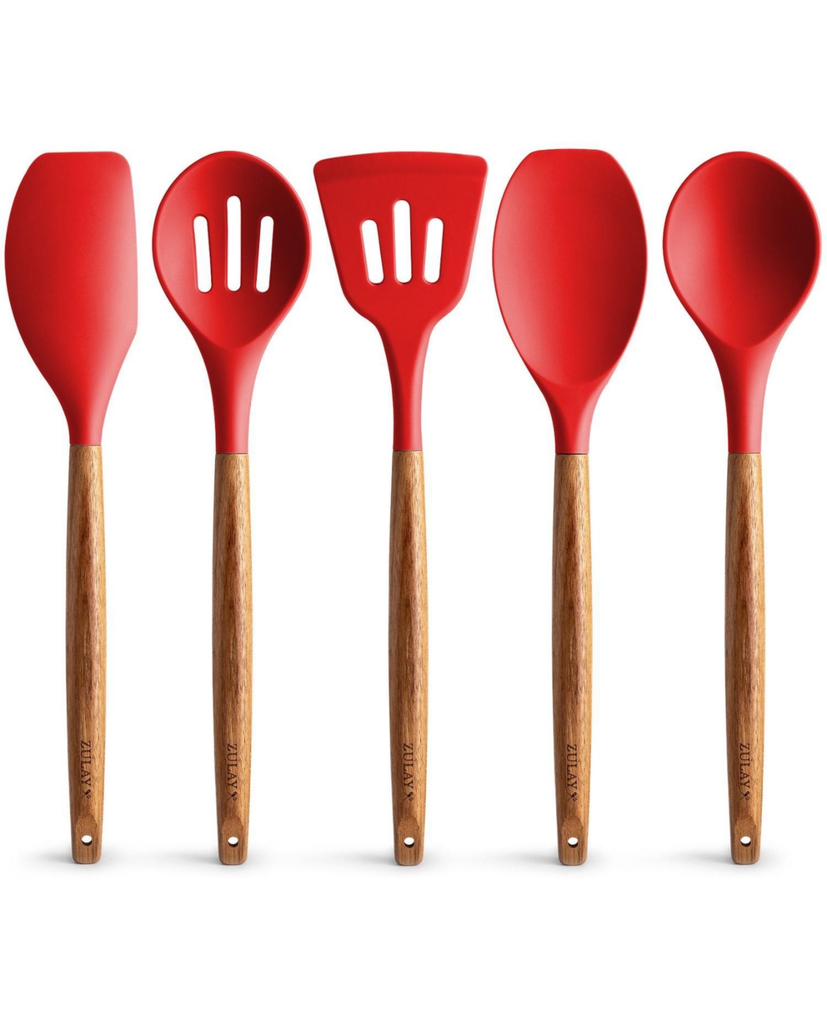 Click here for 5 Piece Silicone Utensils Set with Authentic Acaci... prices