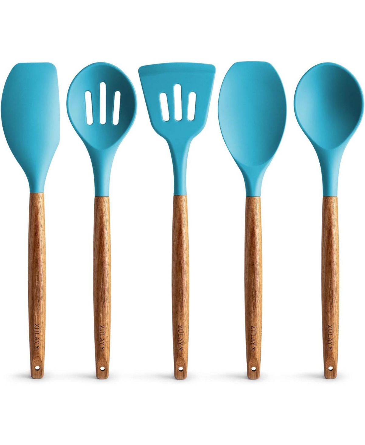 Click here for 5 Piece Silicone Utensils Set with Authentic Acaci... prices