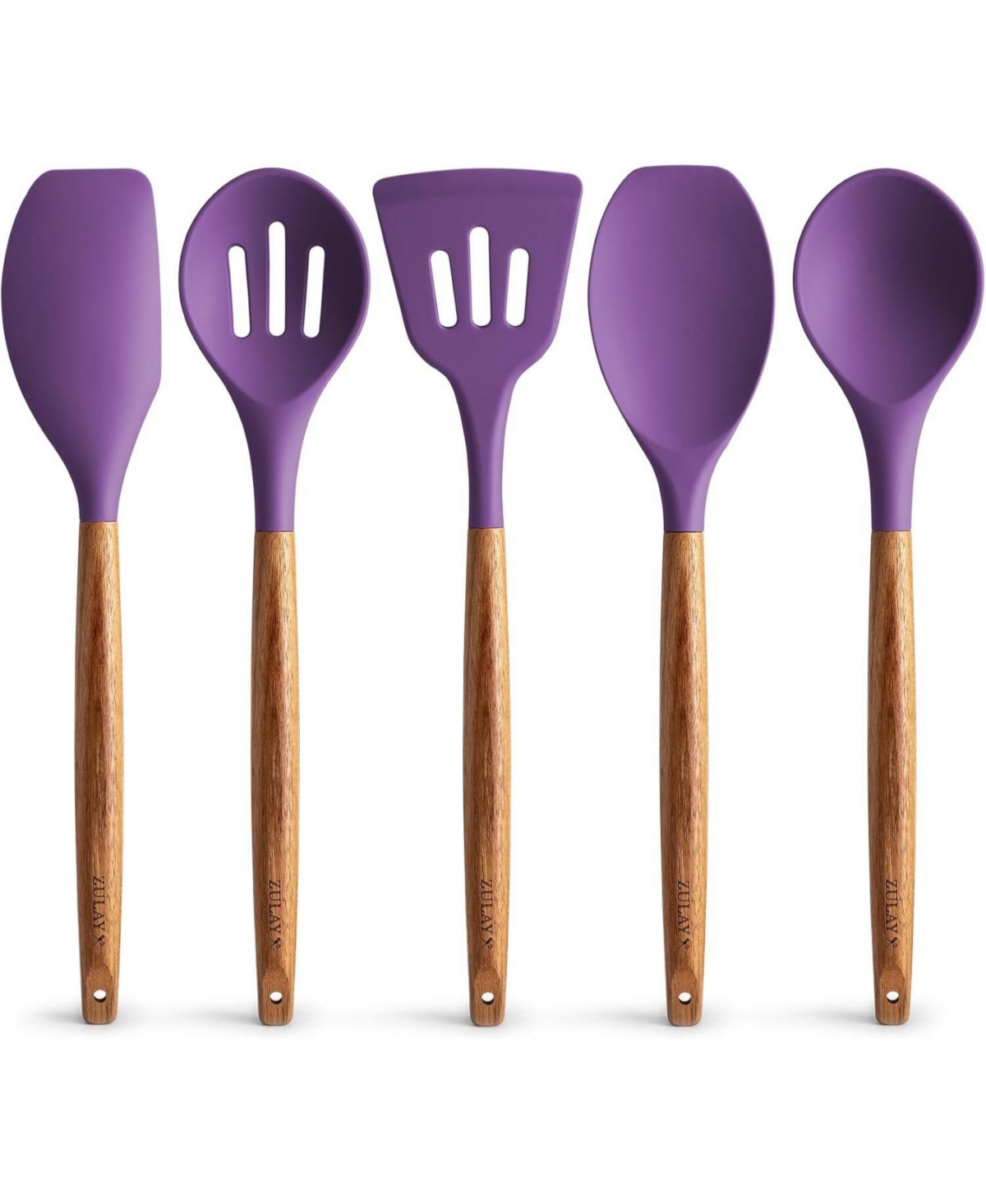 Click here for 5 Piece Silicone Utensils Set with Authentic Acaci... prices