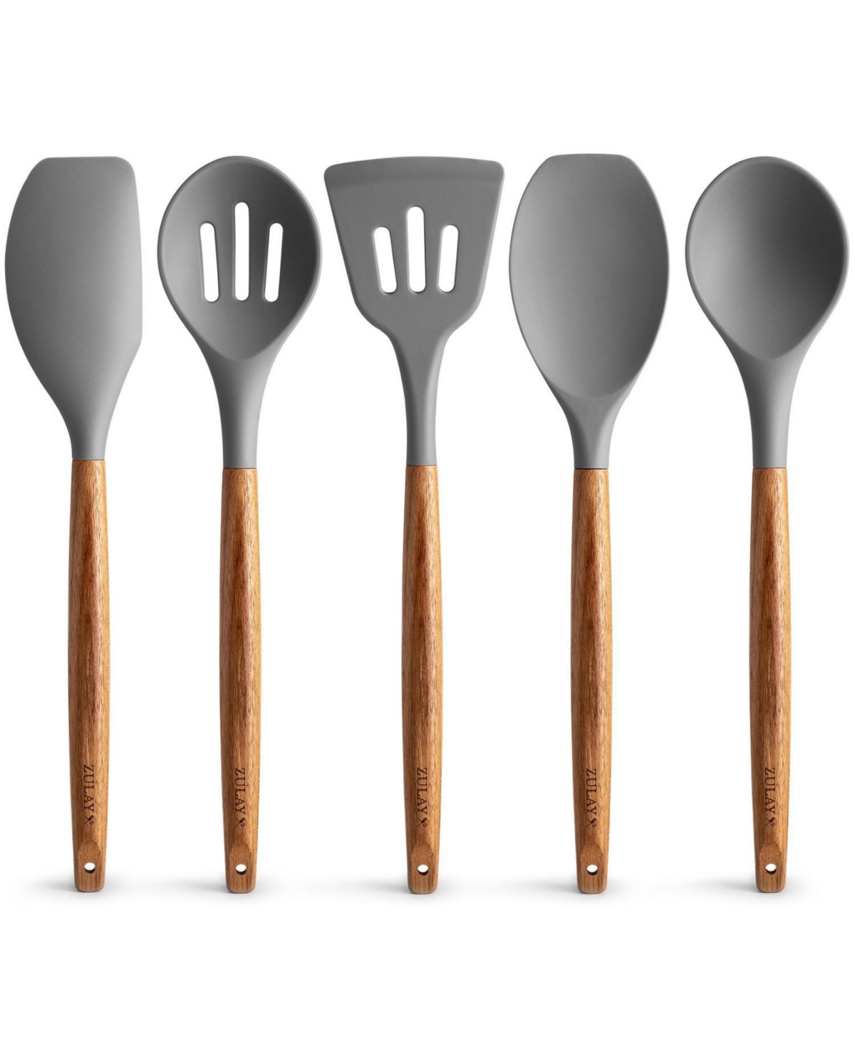 Click here for 5 Piece Silicone Utensils Set with Authentic Acaci... prices