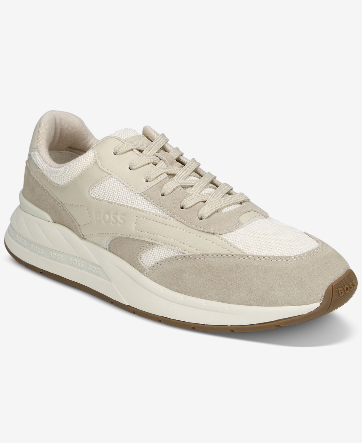 Click here for Boss by Hugo Boss Mens Kurt Sneakers - Biege prices