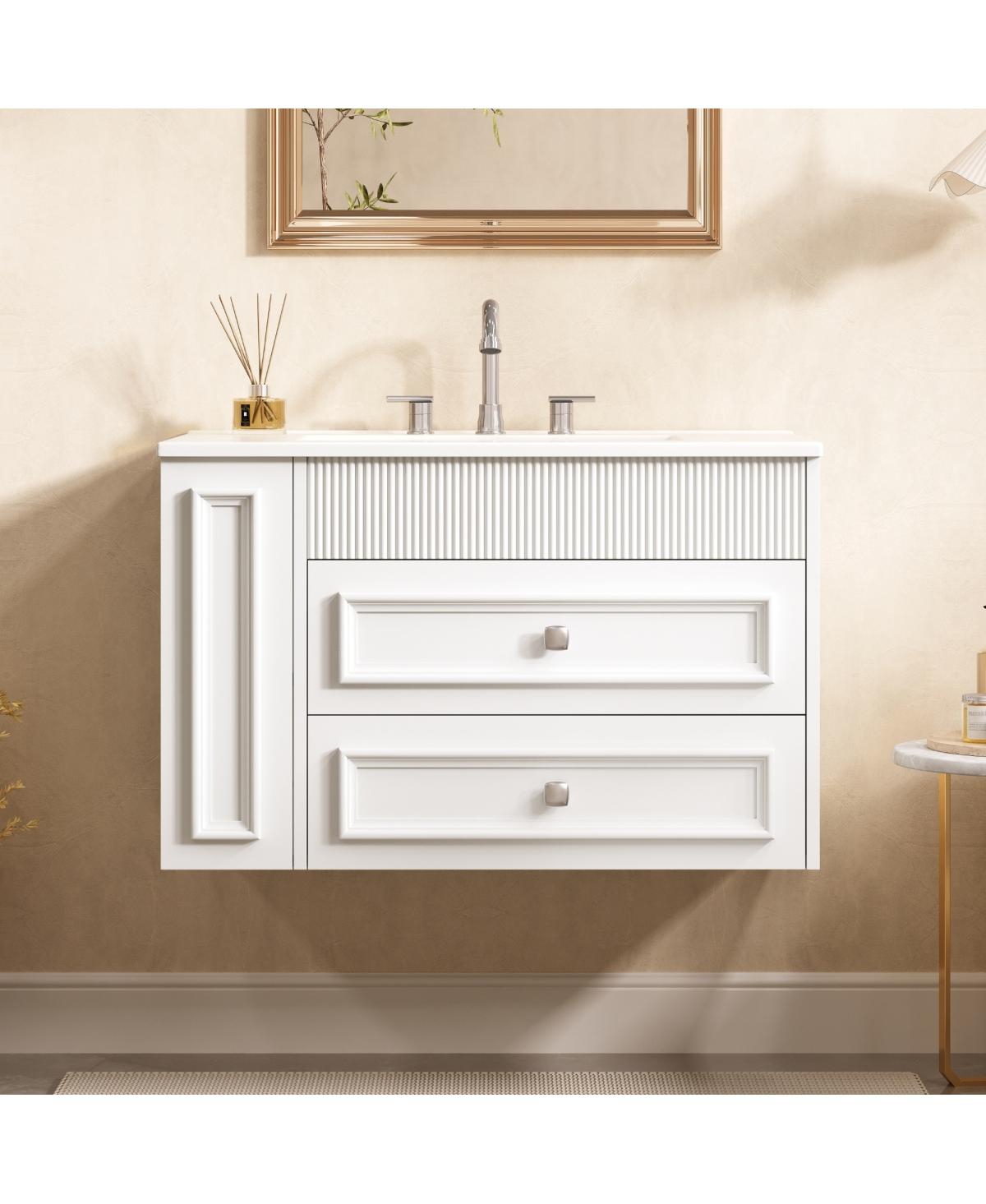 Click here for Sillysis 30" Wall Mounted Bathroom Vanity wit... prices