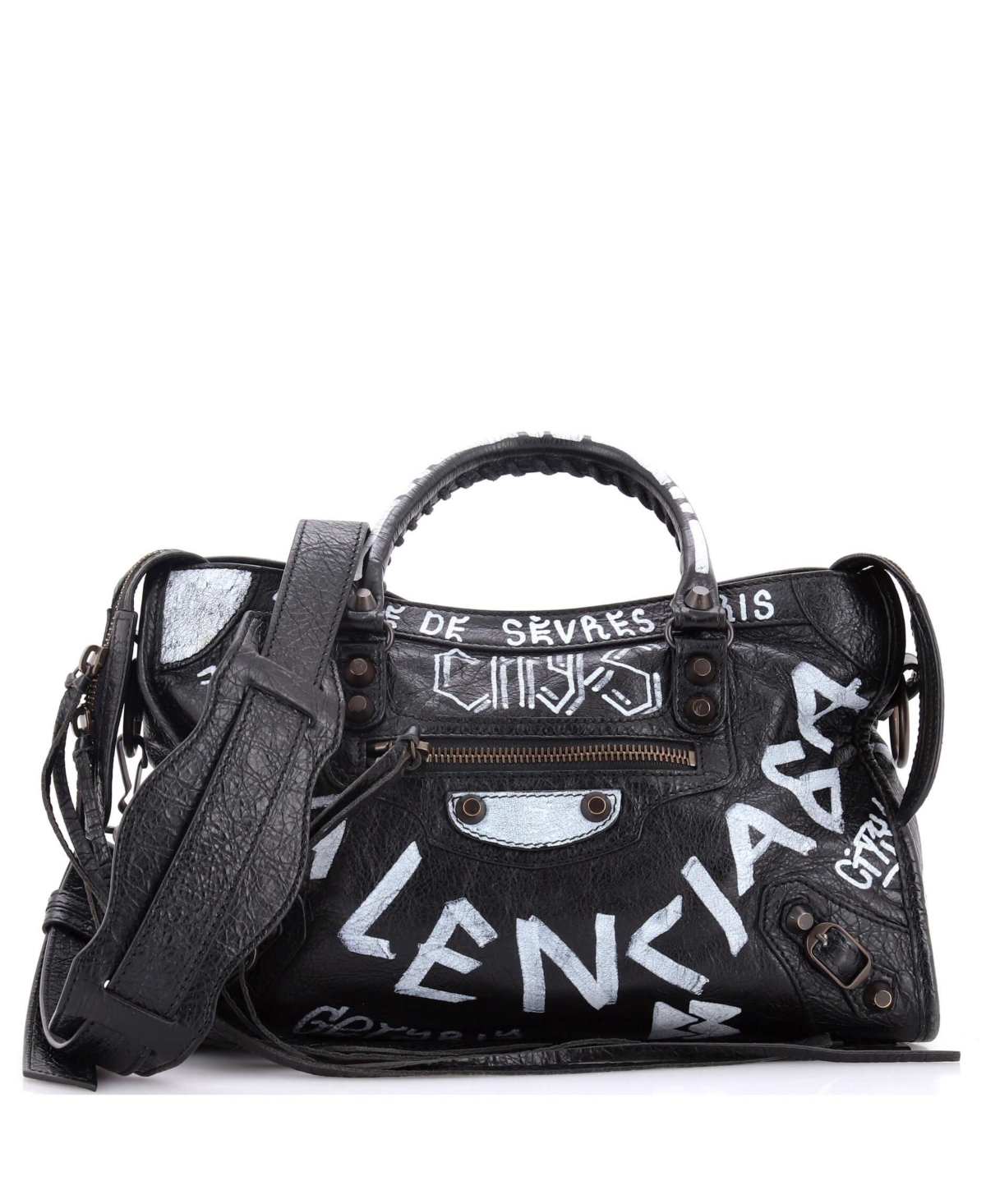 Click here for Pre-Owned Balenciaga Small City Graffiti Classic S... prices