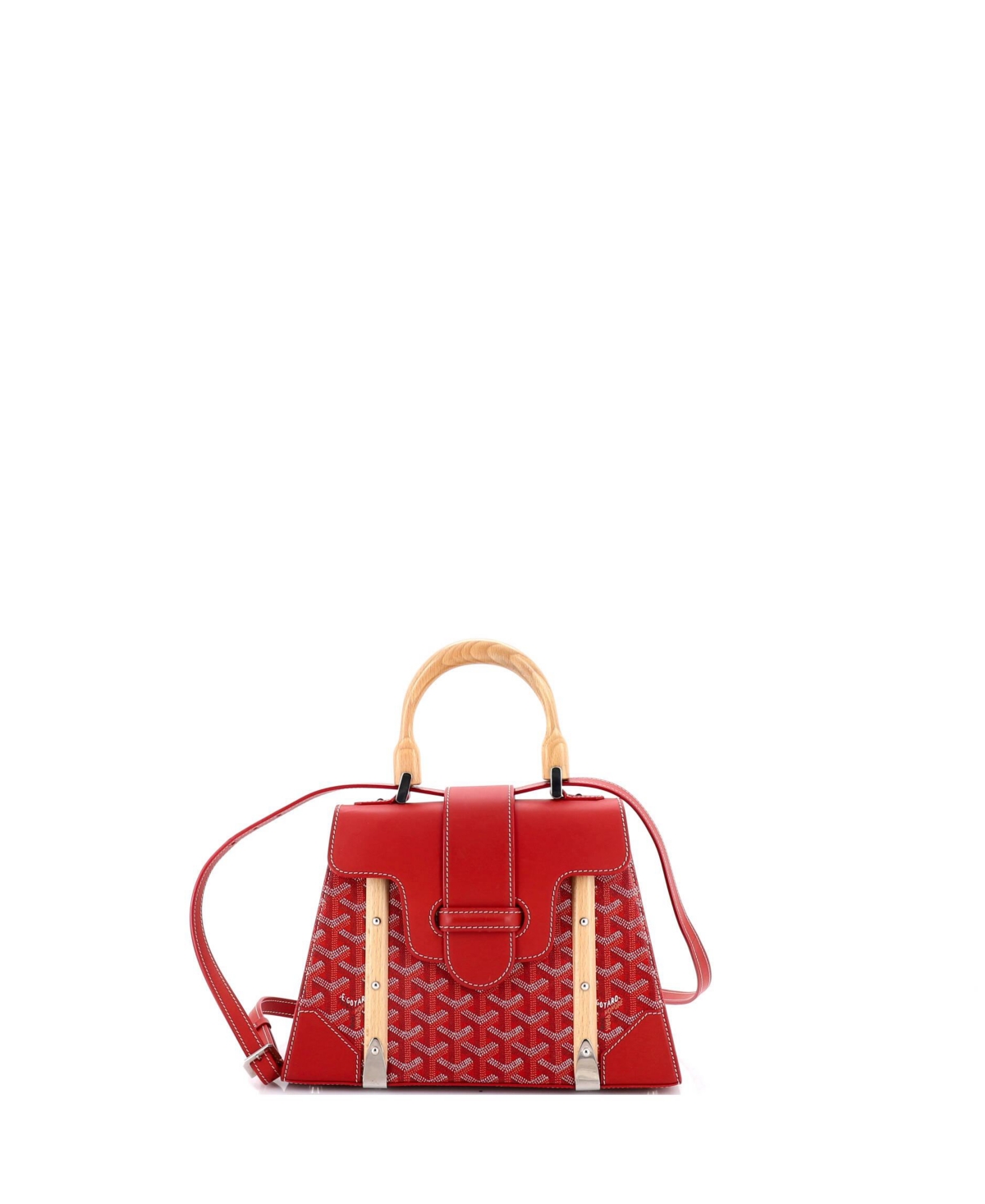 Click here for Pre-Owned Goyard Pm Saigon Top Handle Bag Coated C... prices