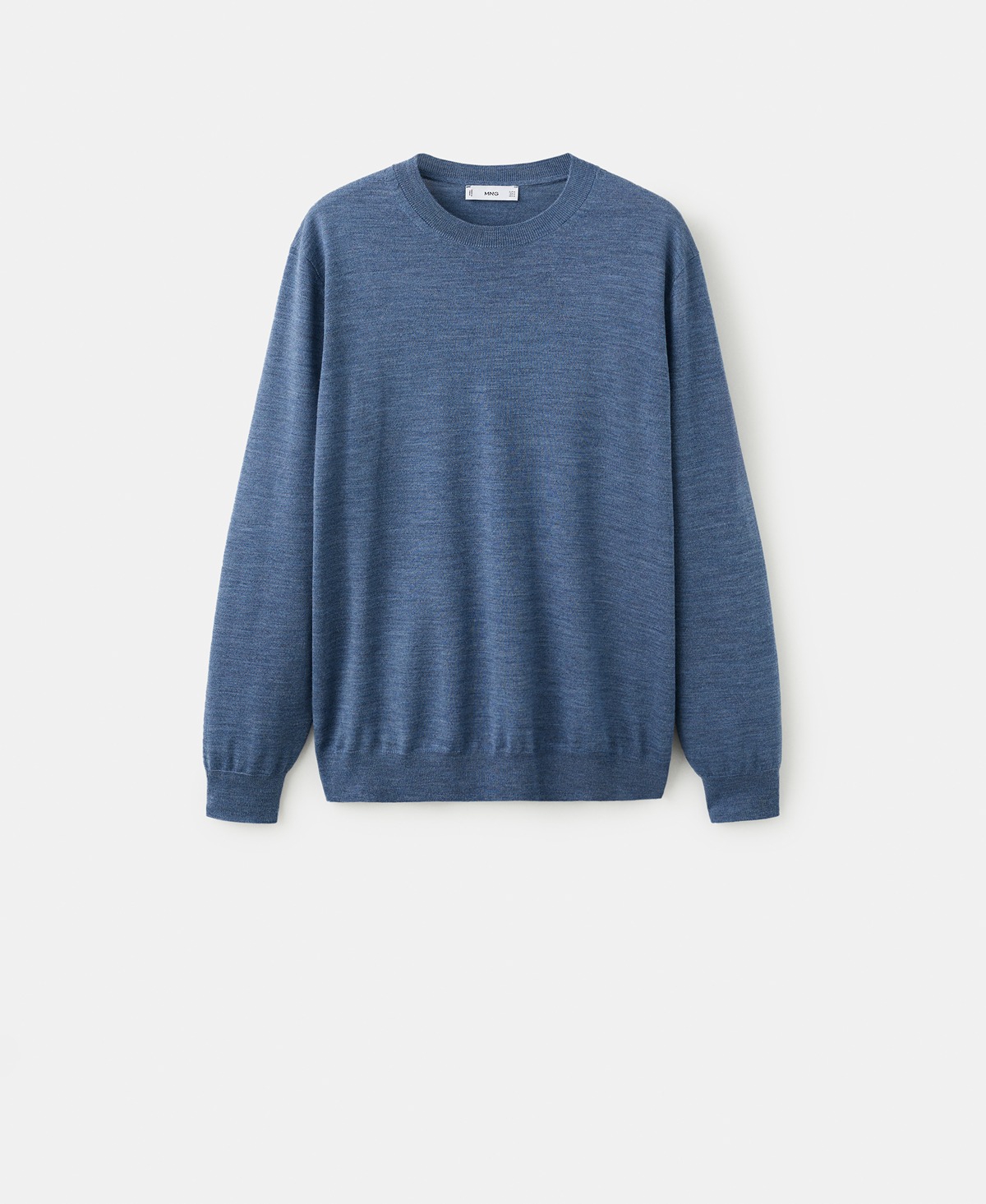 Click here for Mango Mens Wool Fine-Knit Sweater - Indigo Blue prices