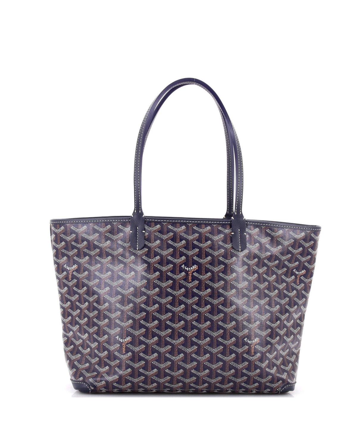 Click here for Pre-Owned Goyard Pm Artois Tote Coated Canvas - Bl... prices