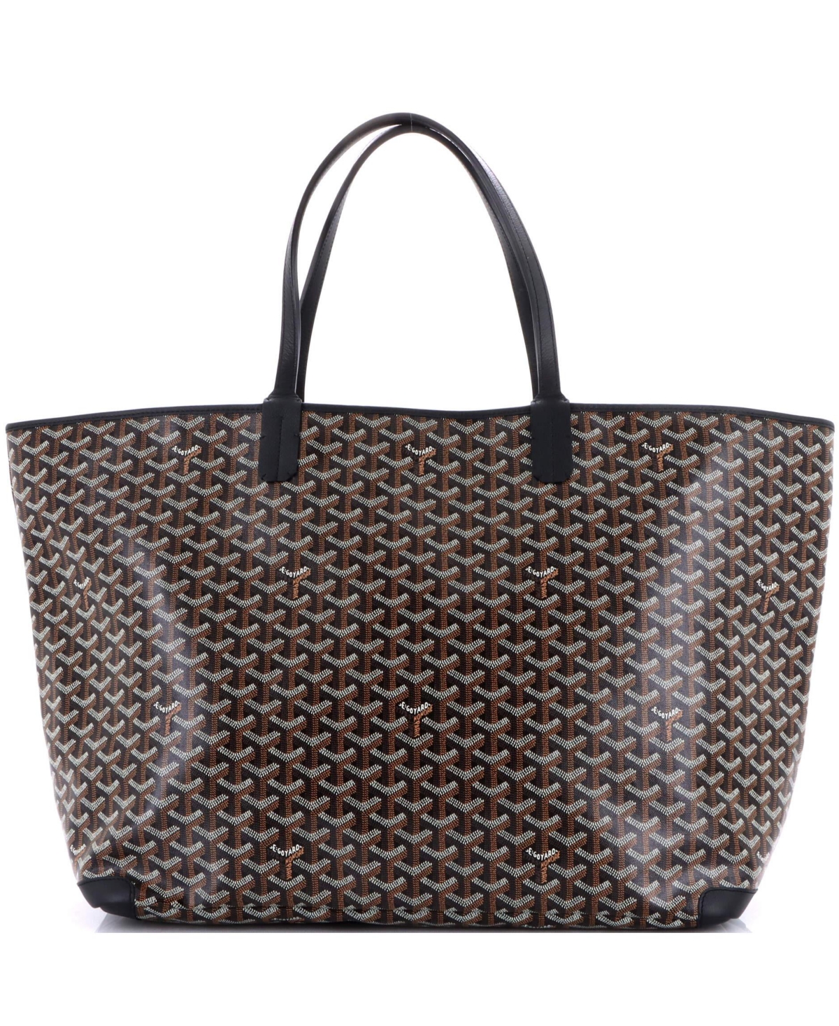 Click here for Pre-Owned Goyard Gm Artois Tote Coated Canvas - Bl... prices