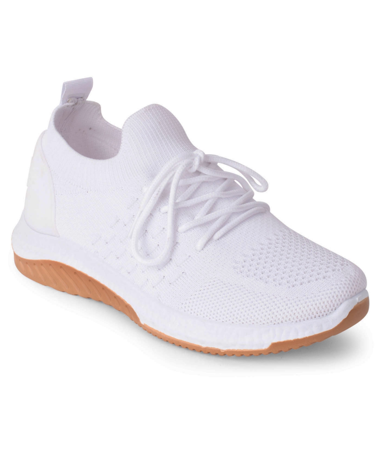Click here for Tahari Womens Ferrari Lace Up Sneakers - White/Gum prices