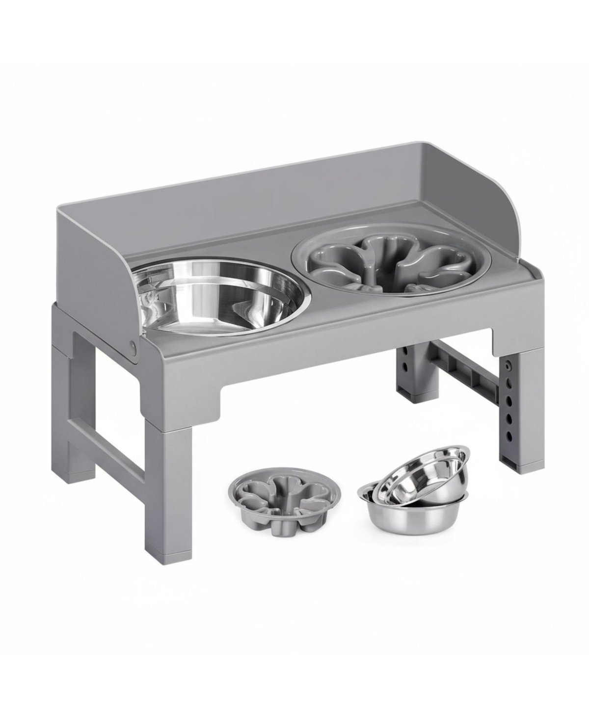 Click here for Aronkl Dog Elevated Stand with Slow Feeder & 2 Sta... prices