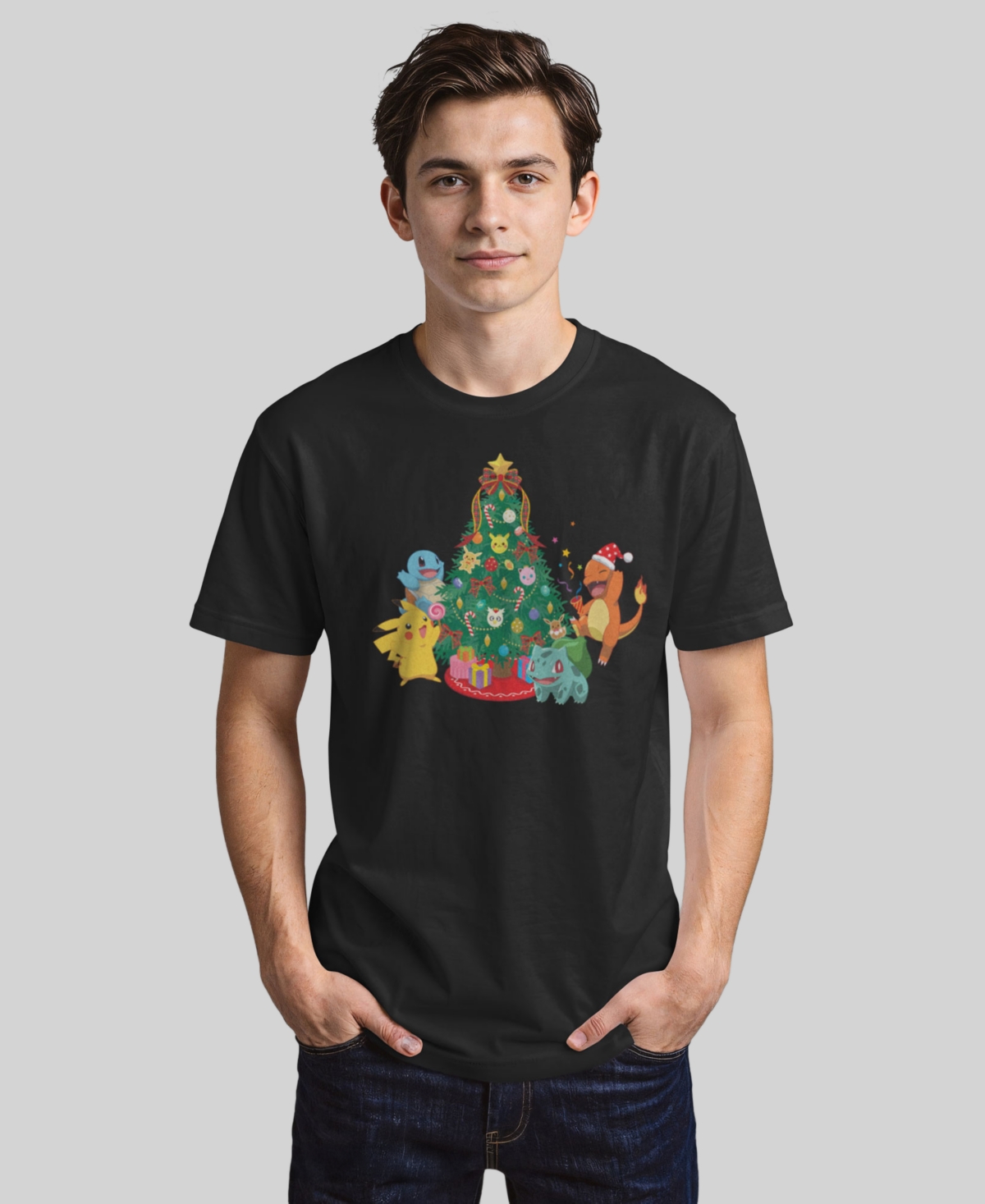 Click here for Fifth Sun Mens Pokemon Christmas Tree Short Sleeve... prices