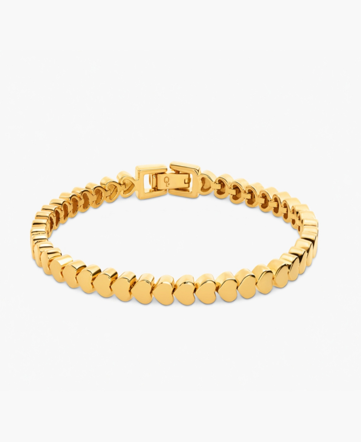 Click here for Oak & Luna Dotted Heart Bracelet - Gold vermeil prices