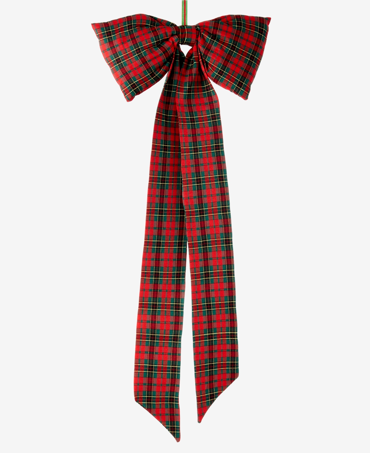 Click here for Holiday Lane Cozy Cabin Plaid Bow Ornament with Cl... prices