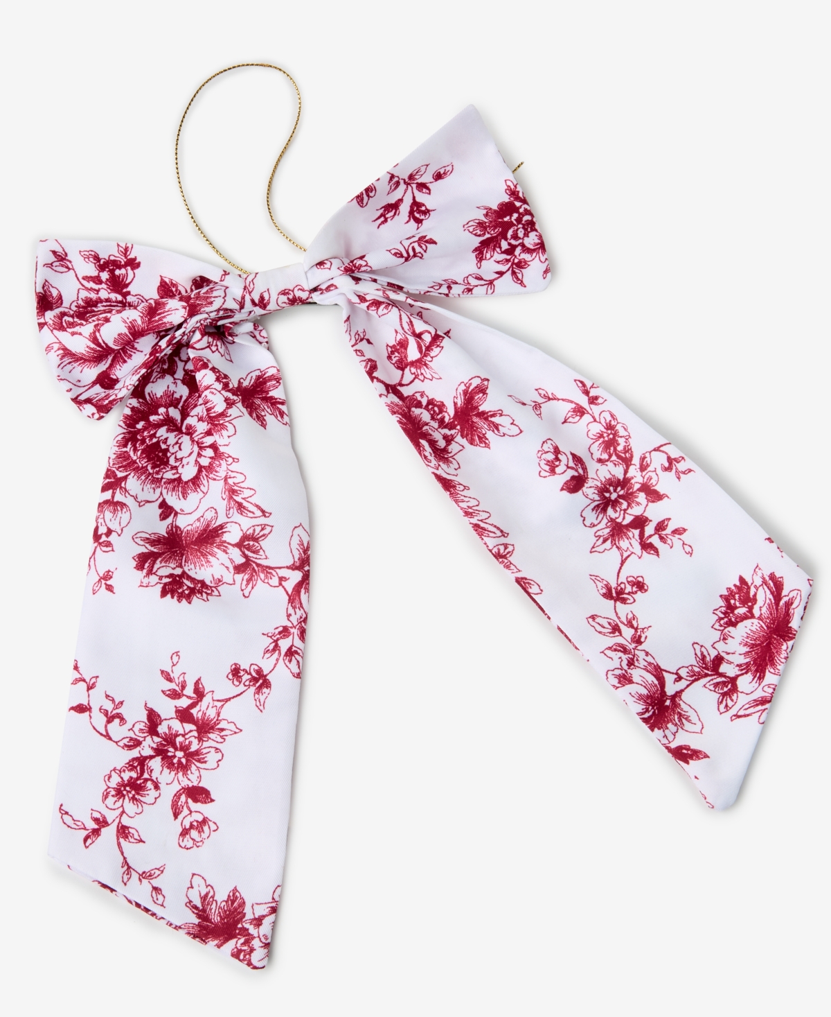 Click here for Holiday Lane Holiday Toile Bow Ornament with Clip... prices
