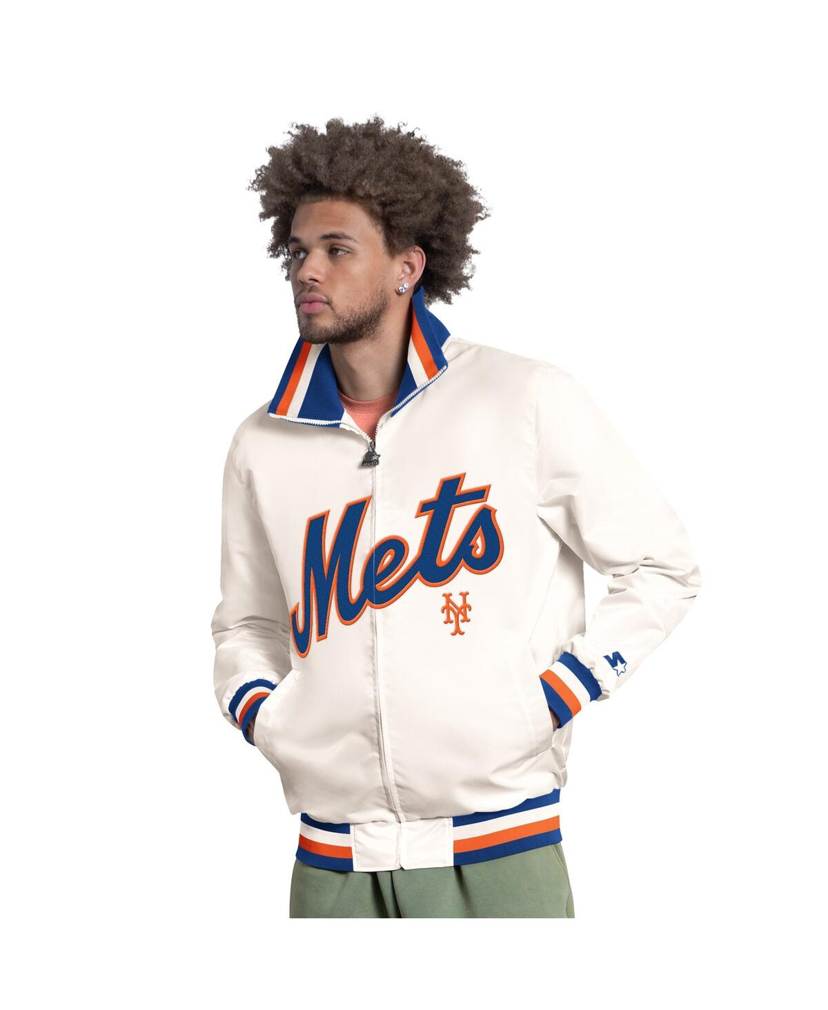 Click here for Starter Mens White New York Mets The Captain Coope... prices