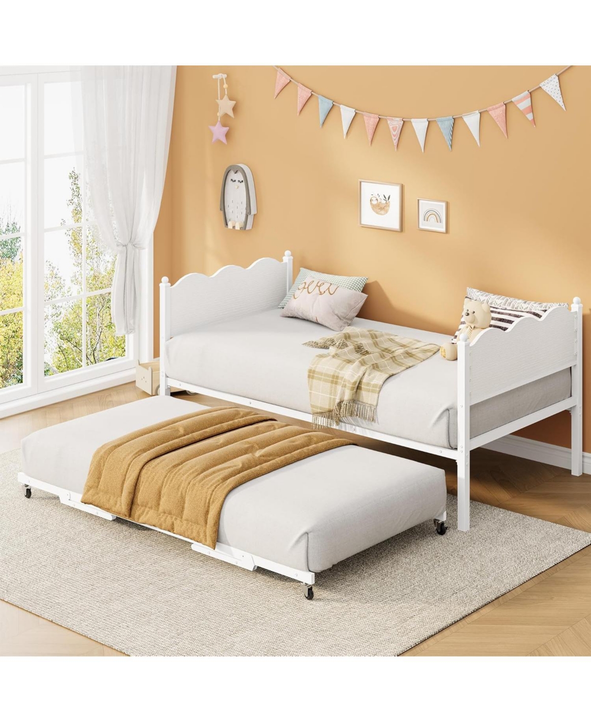 Click here for gaomon Daybed with Trundle  Industrial Wood Grain... prices