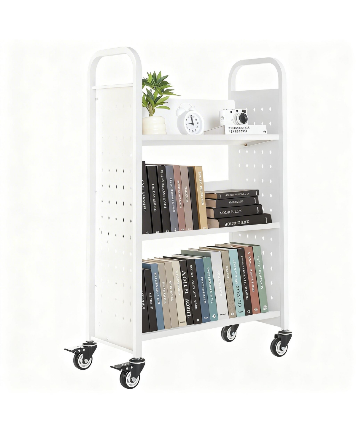 Click here for Yigii 3-Tier Rolling Book Cart  330 lbs Capacity... prices