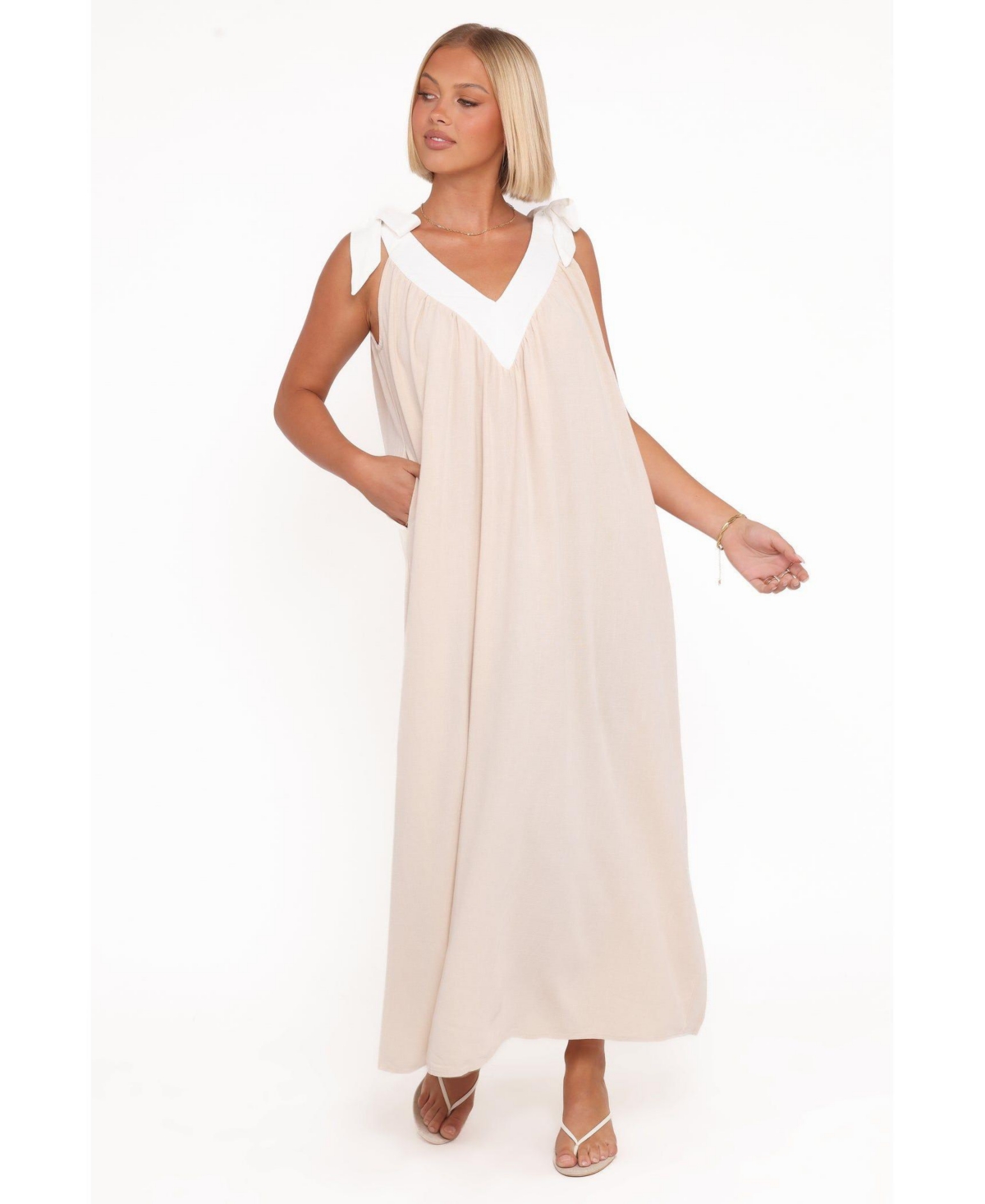 Click here for Petal and Pup Womens Dami Maxi Dress - Oatmeal prices