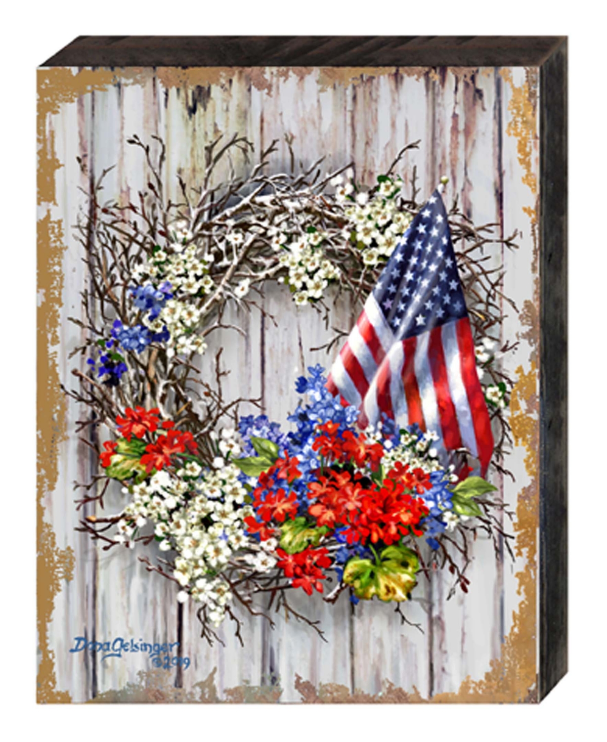 Click here for Designocracy Patriotic Wreath by Dona Gelsinger Wo... prices