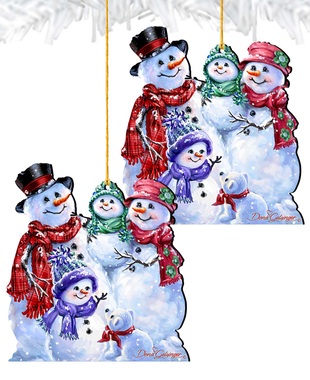 Click here for Designocracy by Dona Gelsinger Snowflake Family Or... prices