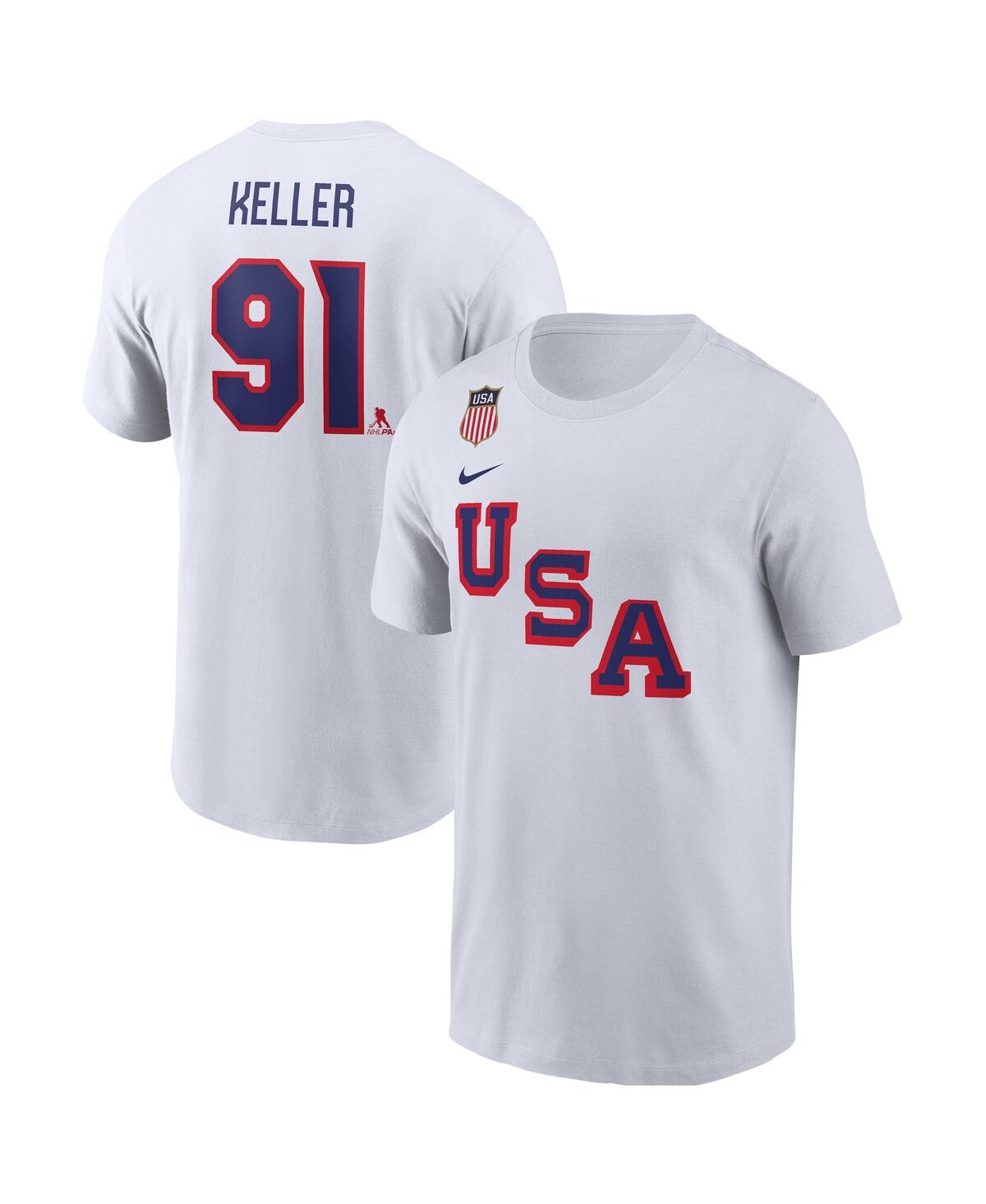 Click here for Nike Mens Clayton Keller White Usa Hockey 2026 Nam... prices