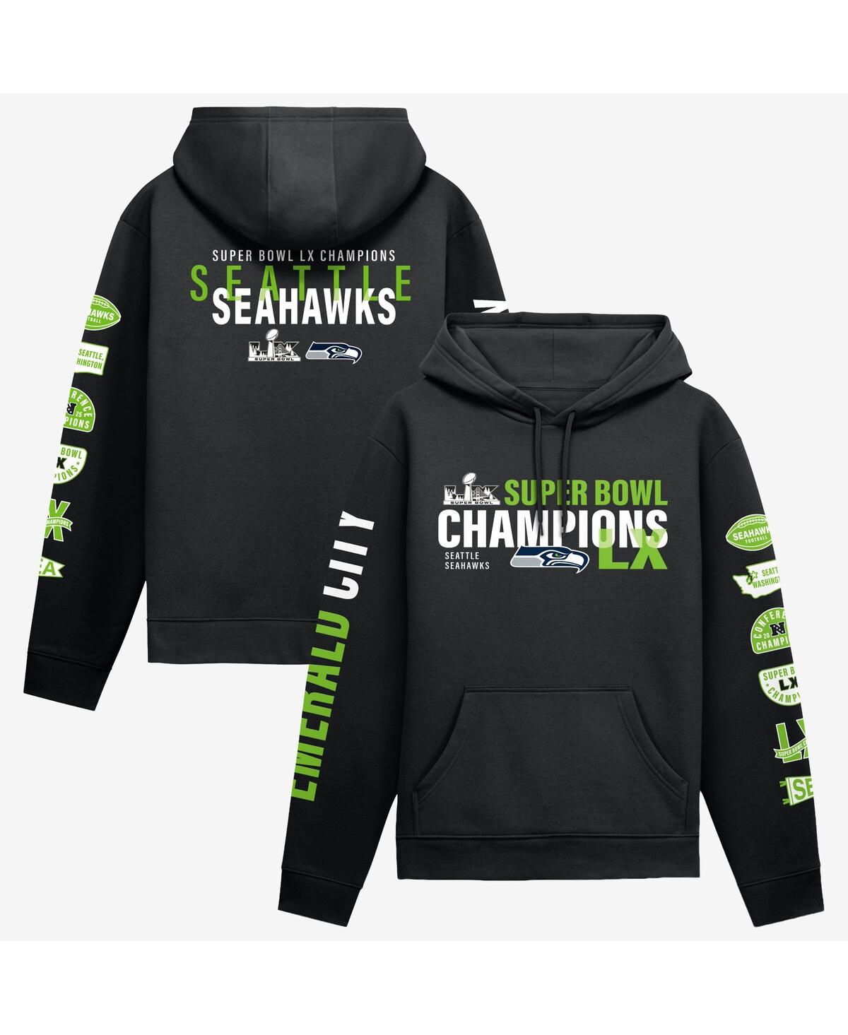 Click here for Fanatics Mens Black Seattle Seahawks Super Bowl Lx... prices