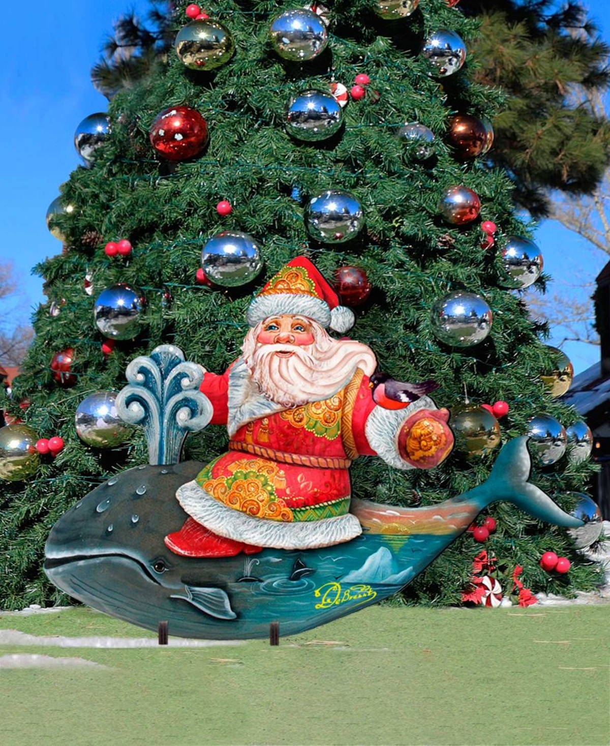 Click here for Designocracy Whale Tail Free Standing Garden Decor... prices