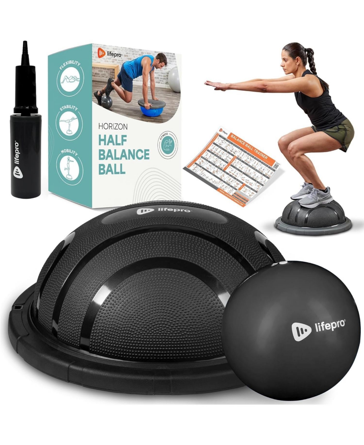 Click here for Lifepro Half Balance Ball Trainer â Stability Ba... prices