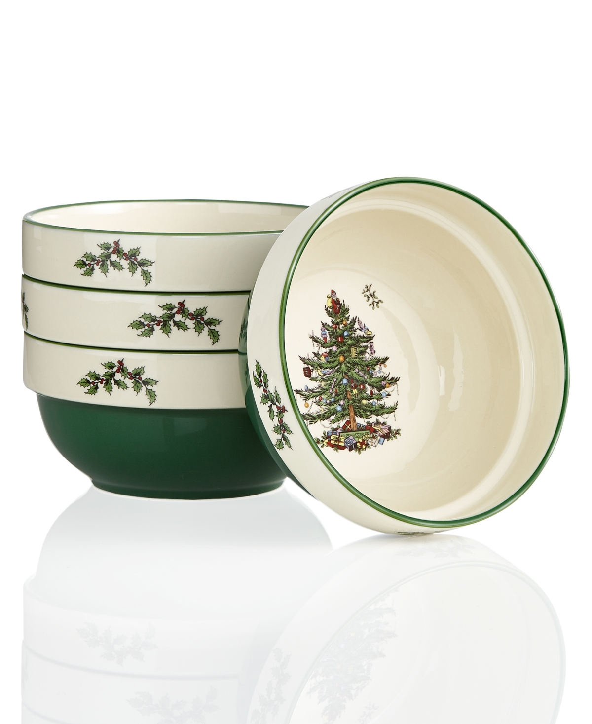 Click here for Spode Christmas Tree Stacking Bowls  Set of 4 - Gr... prices