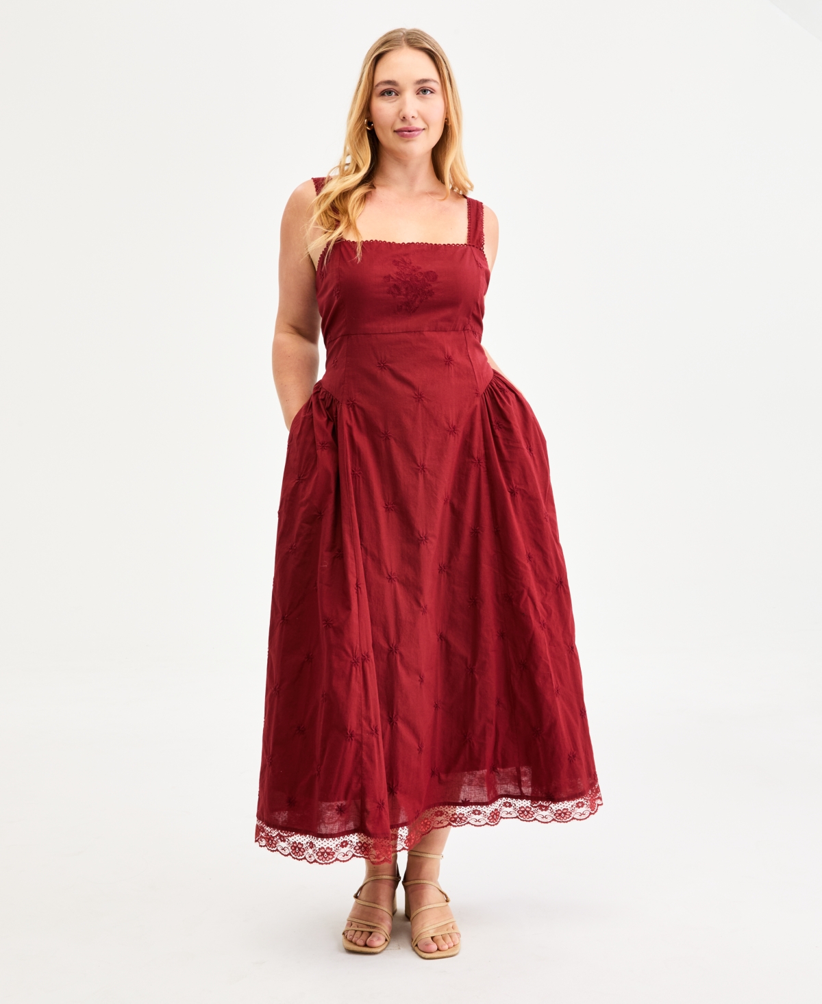 Click here for And Now This Trendy Plus Size Embroidered Cotton M... prices