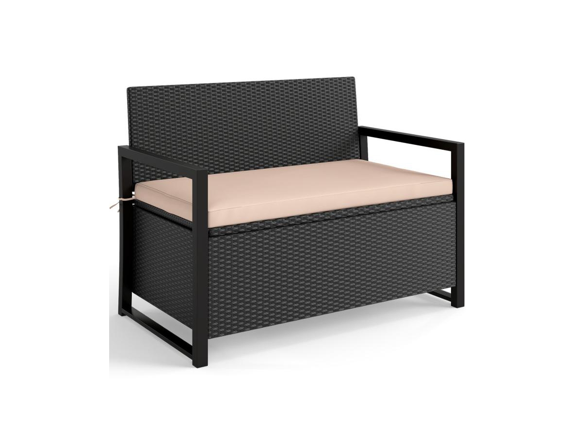 Click here for Slickblue Patio Wicker Loveseat with Hidden Storag... prices